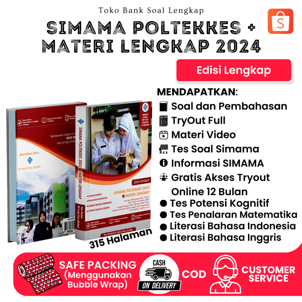 Jual VERSI TERBARU Buku SIMAMA POLTEKKES 2024 + MATERI LENGKAP (Edisi Lengkap) Sesuai Dengan ...