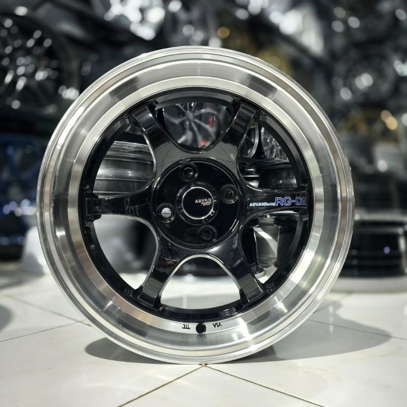 Jual velg racing mobil r16 ADVAN RG D2 PCD 4X100 velg mobil racing ring 16 velg mobil brio jazz ...