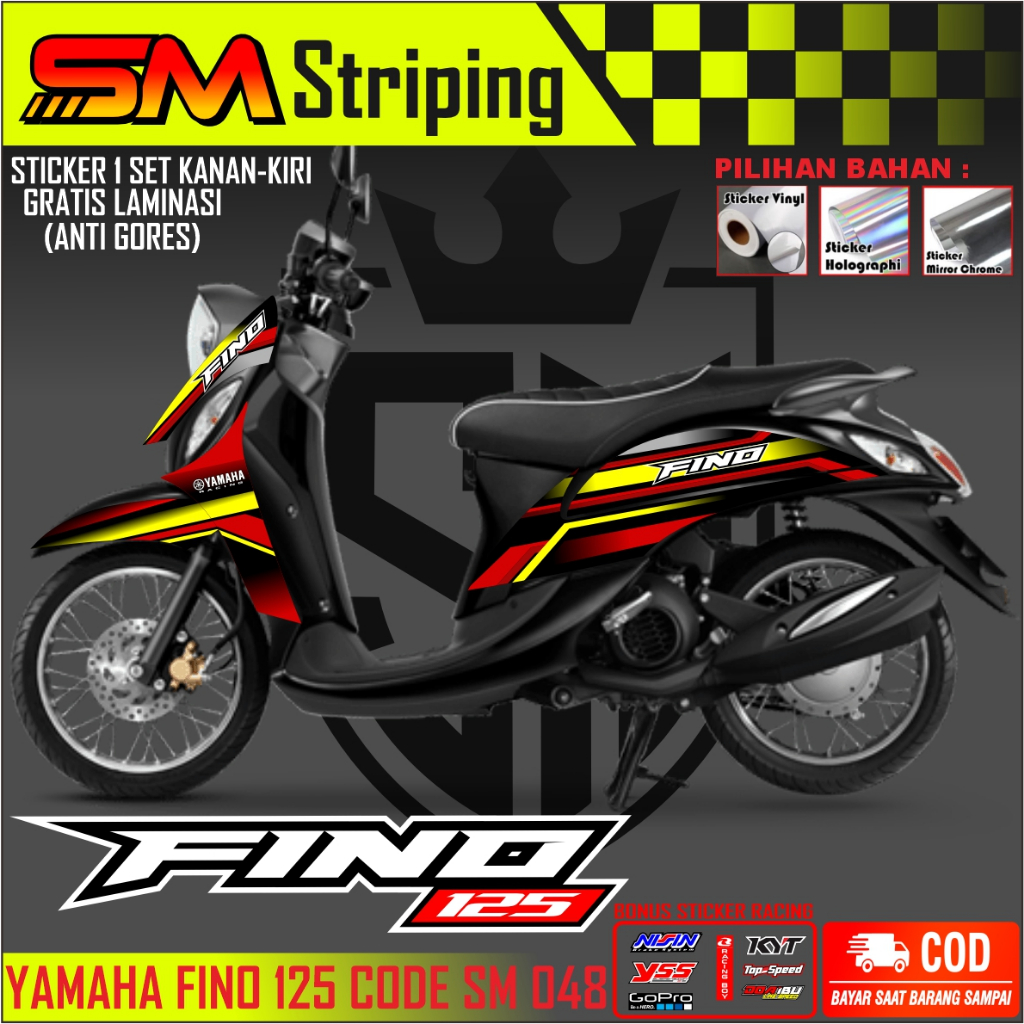Jual Stiker Striping Lis FINO 125 VARIASI - Sticker Striping Variasi ...