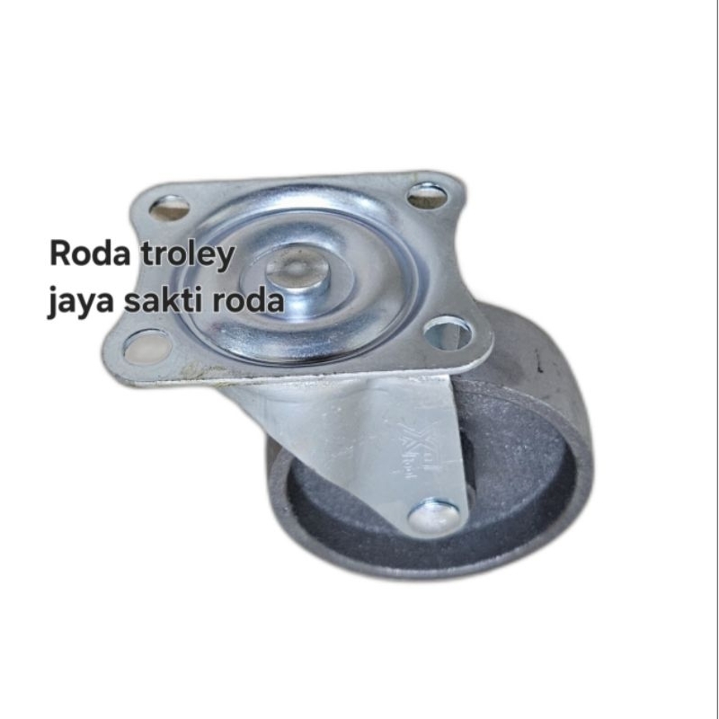 Jual Roda besi 3 inch hidup light duty | Shopee Indonesia