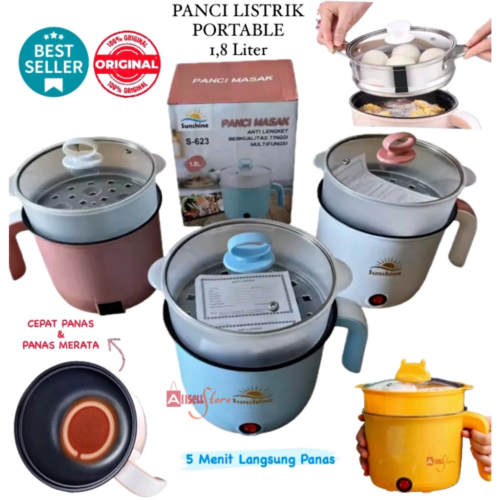 Jual PROMO (COD) Panci Listrik Serbaguna Multifungsi Elektric Cooker 1 ...