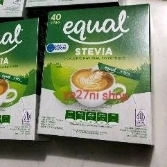 Jual Equal Stevia gula diabetes box 80gr (40s x 2gr) | Shopee Indonesia