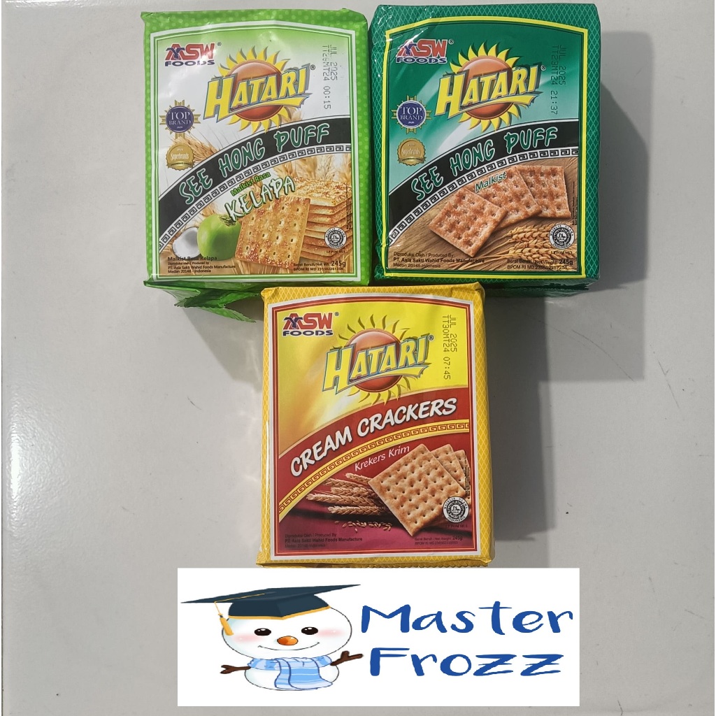 Jual Hatari Biskuit SEE HONG PUFF, CREAM CRACKERS 245gr | Shopee Indonesia