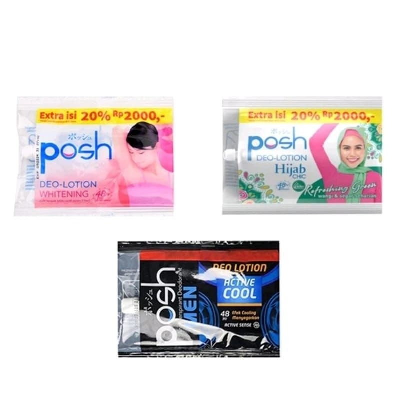 Jual Posh Deodorant Lotio 11g Whitening Hijab Men All Variant | Shopee ...