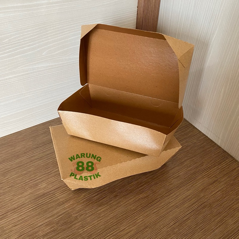 Jual LUNCHBOX KRAFT M L | KOTAK KETRING | KOTAK NASI | KOTAK AYAM ...