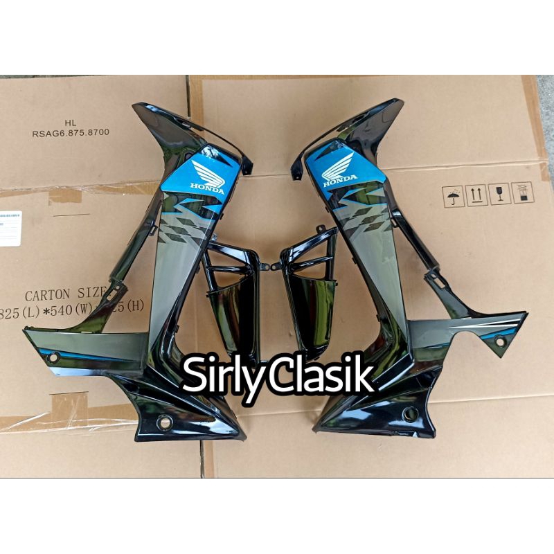 Jual Cover Sayap Luar Kanan Kiri Honda Supra X 125 New Batman Plus Lis ...