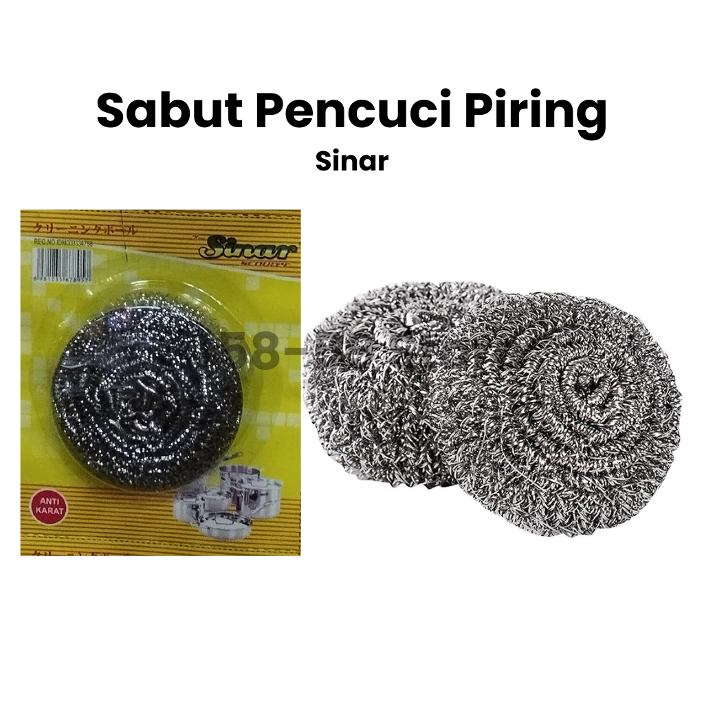 Jual Sabut Besi Stainless Pencuci Piring Sinar 35 Gr | Shopee Indonesia