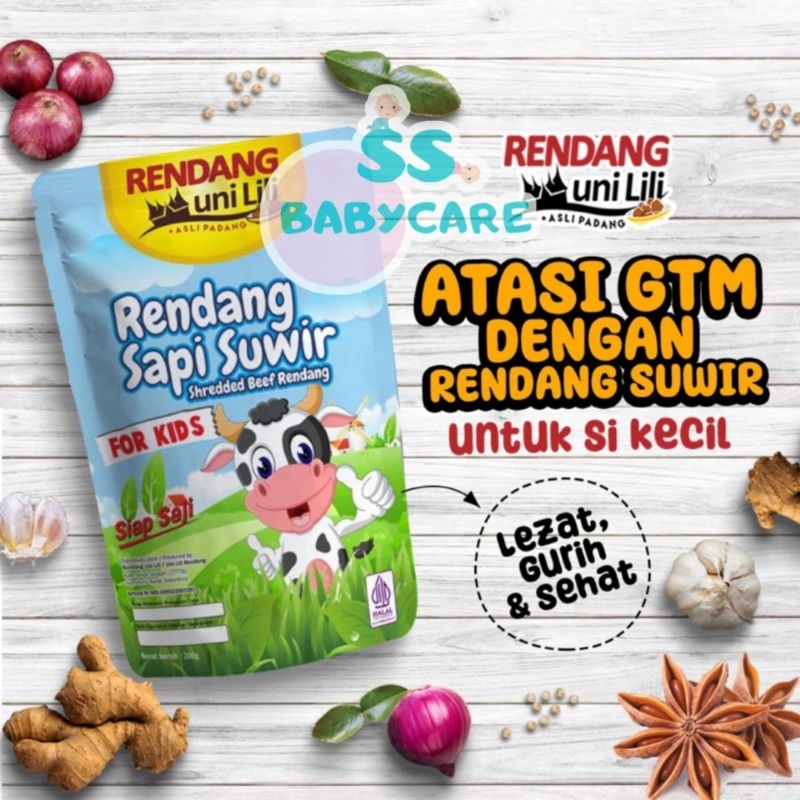 Jual Rendang Uni Lili Rendang Sapi Suwir FOR KIDS 100gr (TIDAK PEDAS ...