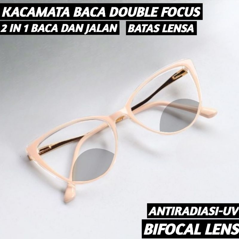 Jual Kacamata Double Focus Plus Baca dan Jalan Antiradiasi-UV Model Cat ...
