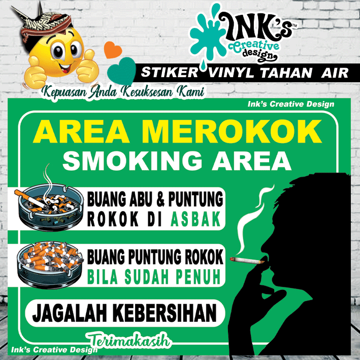 Jual Stiker Smoking Area - Area merokok | Shopee Indonesia