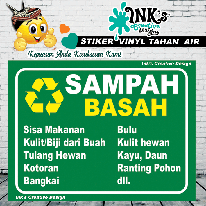 Jual Stiker Sampah Basah | Shopee Indonesia
