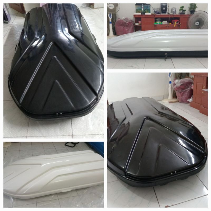 Jual ROOFBOX ROOF BOX TAMBAHAN RAK BAGASI ATAS MOBIL UNIVERSAL SLIM ...