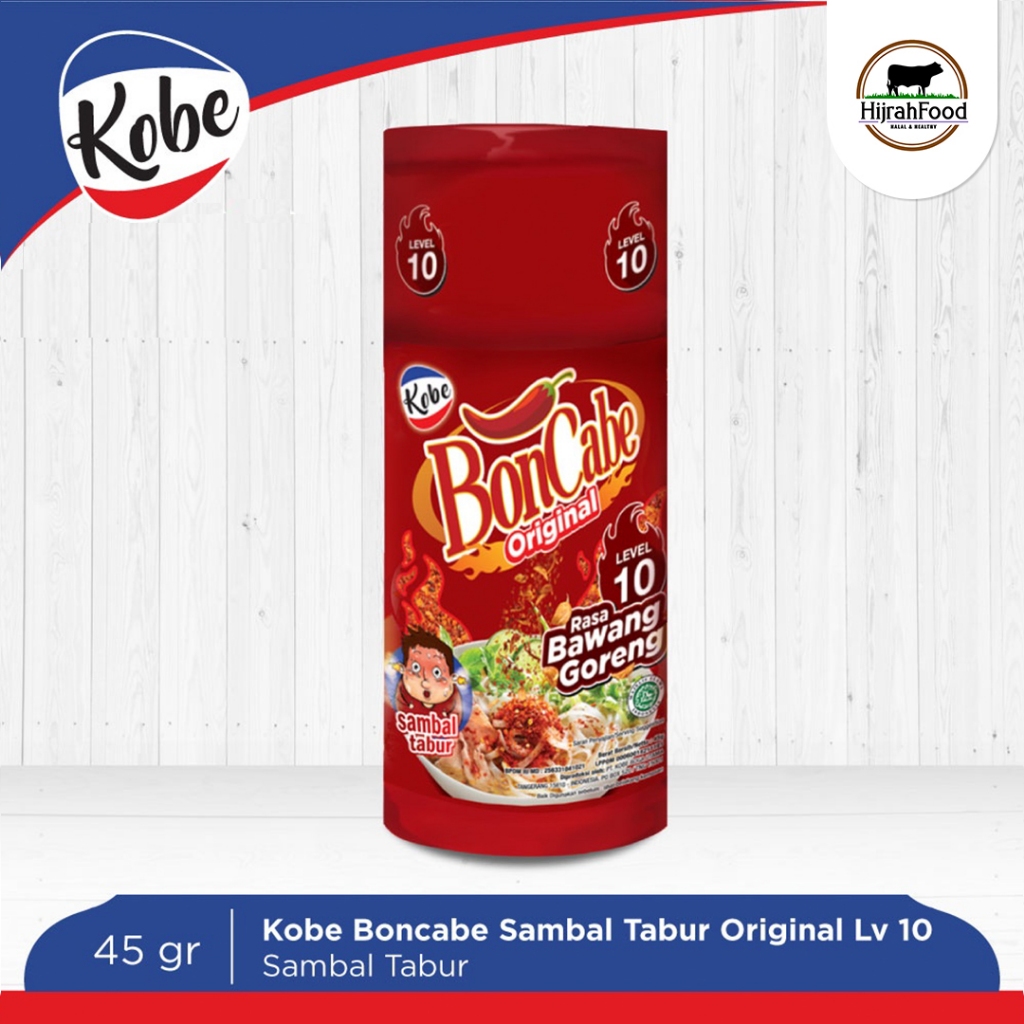 Jual Kobe BonCabe Original Level 10 Sambal Tabur Rasa Bawang Goreng 45 ...