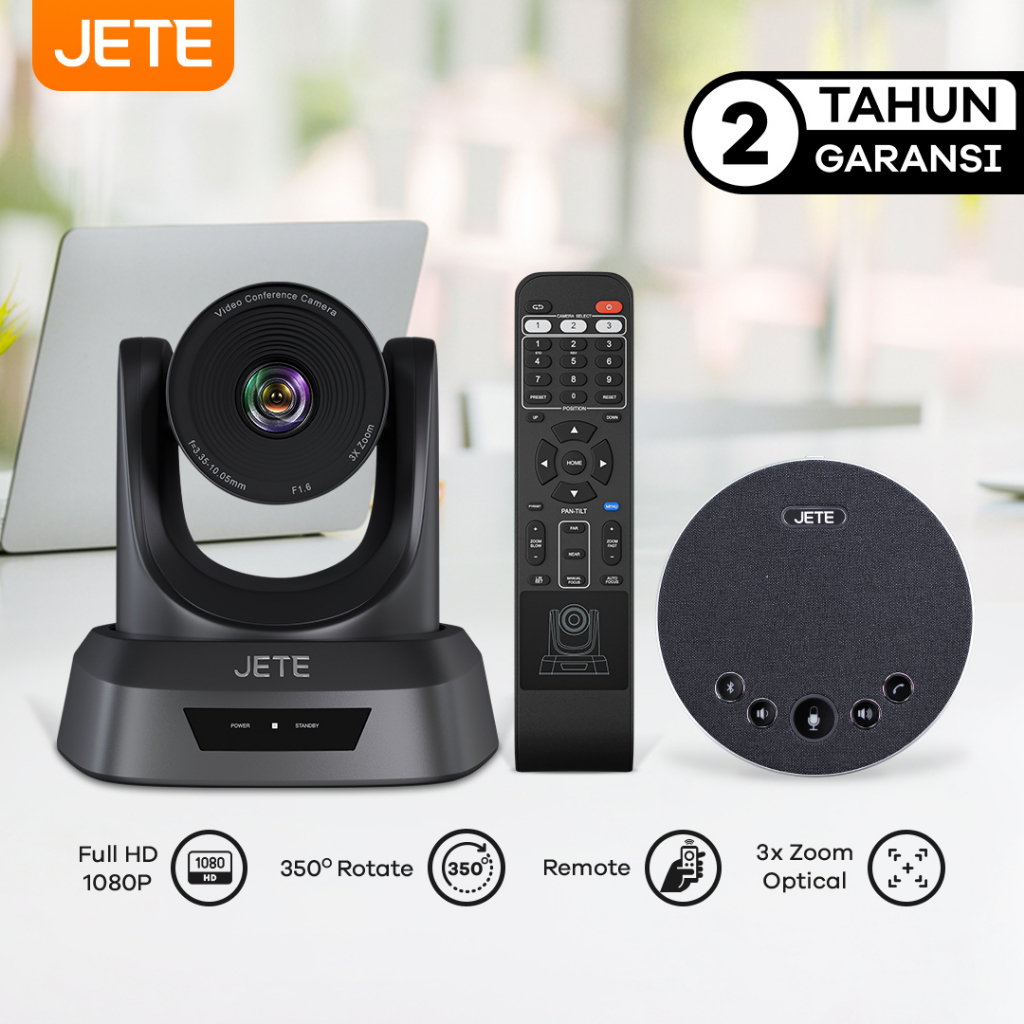 Jual Webcam Video Conference JETE Mini Group Kamera PTZ 3x Zoom ...