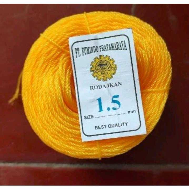 Jual Tali Tambang kecil 1,5 mm RODA IKAN / FUMINDO (FO) ±150 METER | Shopee Indonesia