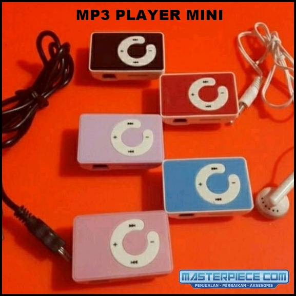 Jual MP3 Music Player Mini Jepit Plastik Slot Memory Card MP3 Player ...