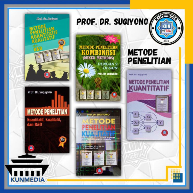 Jual KUNMEDIA - BUKU ORIGINAL METODE PENELITIAN KUALITATIF KUANTITATIF ...