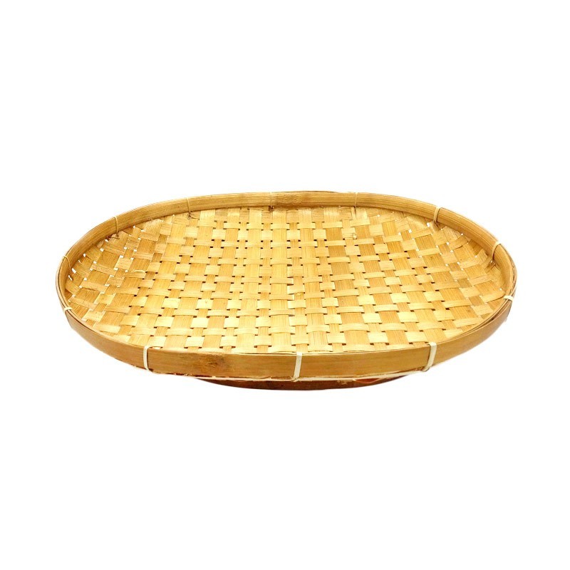 Jual Piring Bambu Oval Wadah Lalapan Penyetan Anyaman Bambu Tradisonal ...