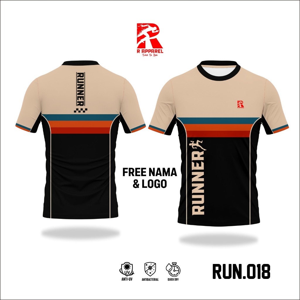 Jual Baju Kaos Olahraga Lari | Jersey Running Harian Quick Dry Fit ...