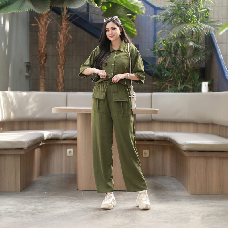 Jual AUDY SETCROP - ONESET CRINKLE AIRFLOW - ONESET CROP SERUT TERBARU ...