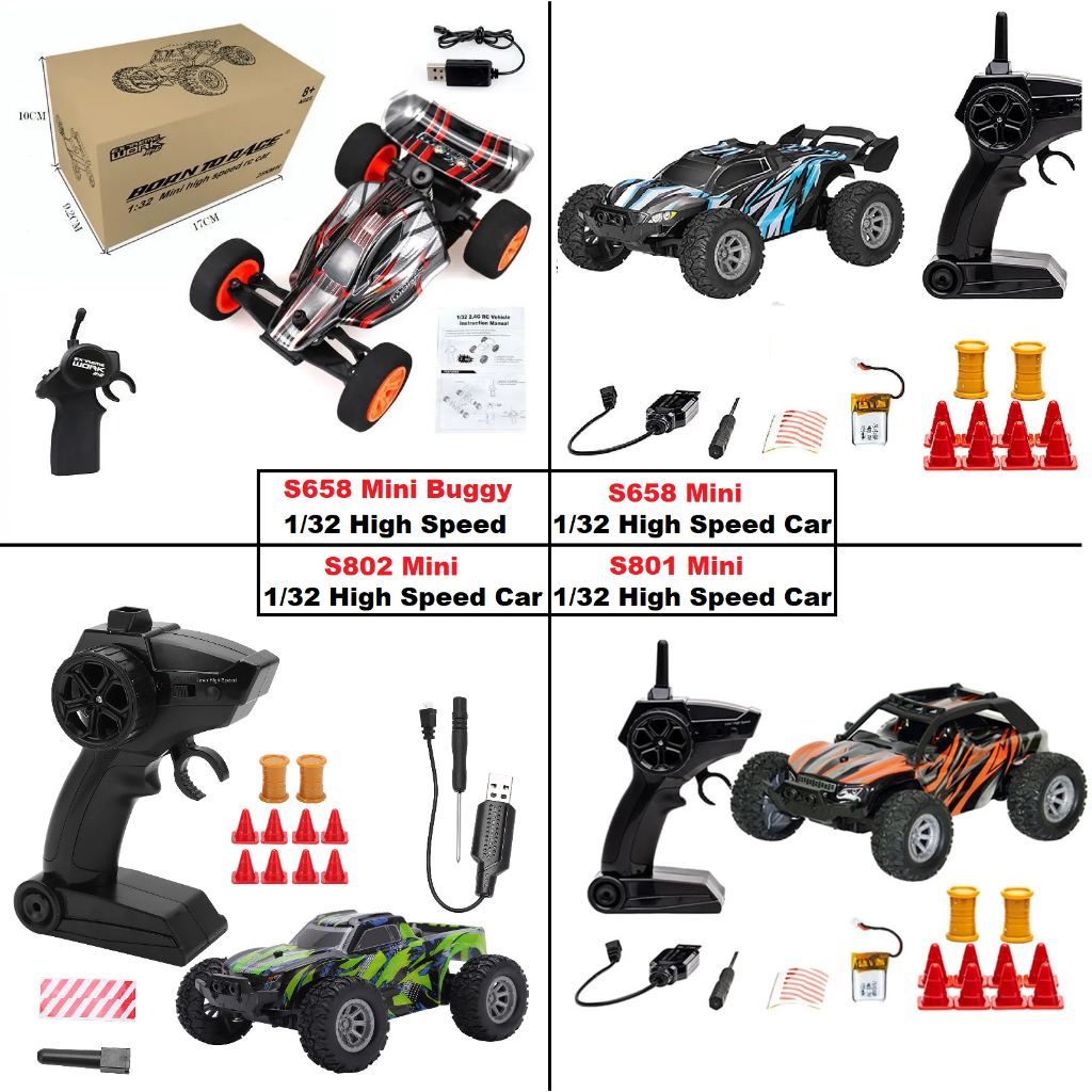 Jual High Speed Car Mini Rc S658 S801 S802 9115A 2.4G Lipo Battery 1/32 ...