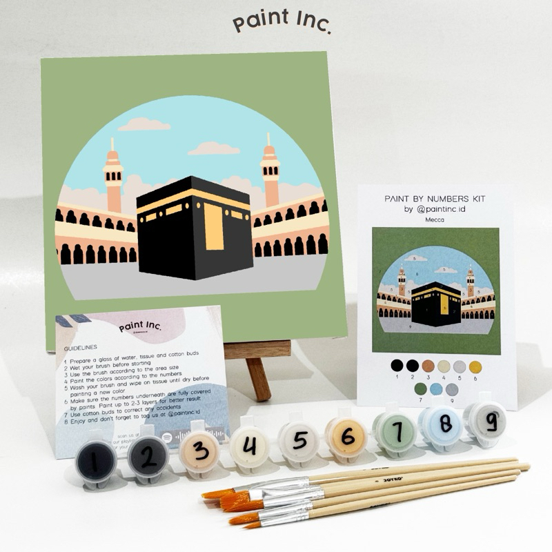 Jual Paint by Numbers Kit: Mecca | Paint Inc. ID | Painting Kit | Paint ...