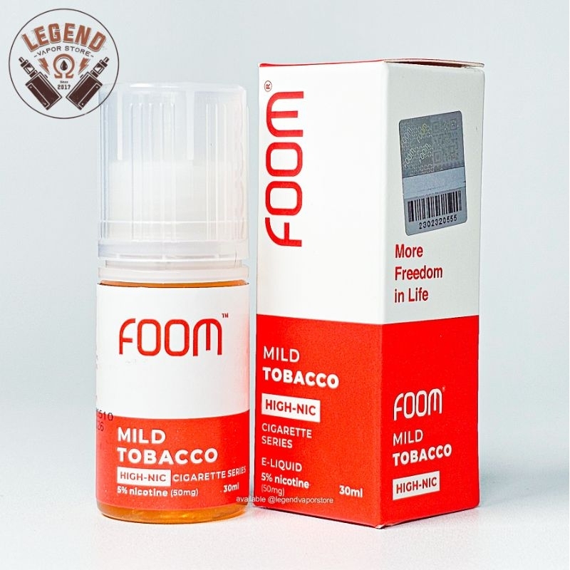 Jual SALT NIC - LIQUID FOOM RED MILD Mild Tobacco 30ML 50MG AUTHENTIC ...