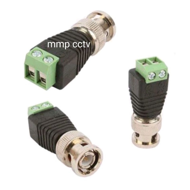 Jual Konektor Jack DC BNC Male / CCTV Connector / Video Balun Coaxial / Converter | Shopee Indonesia
