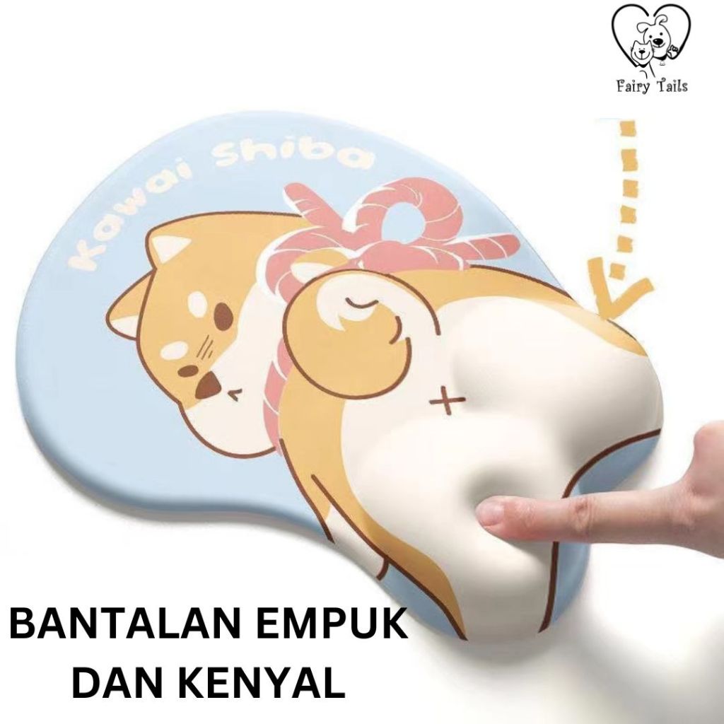 Jual 3D Mouse Pad Gaming Bahan Silikon PU Lembut Anti Slip Motif Kartun ...