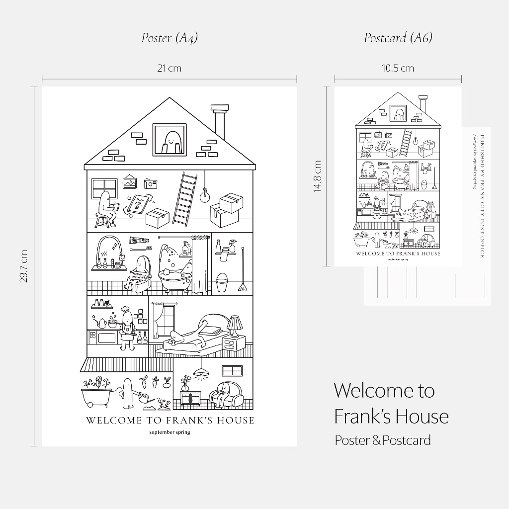 Jual Welcome to Frank’s House - Postcard & Poster by September Spring ...