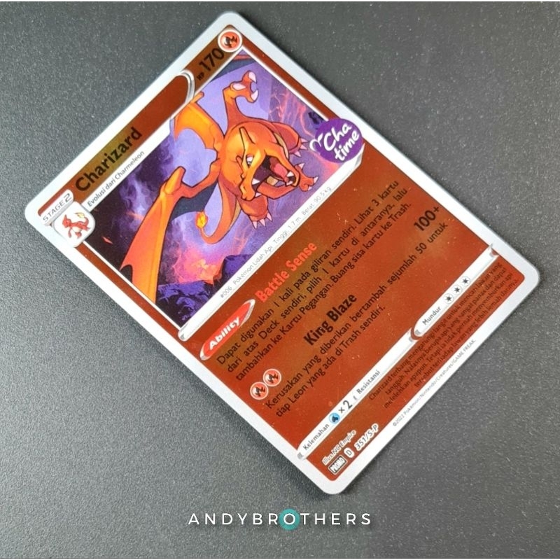 Jual Kartu Pokemon Card CHARIZARD Promo Chatime 351/S-P TCG Indonesia ...