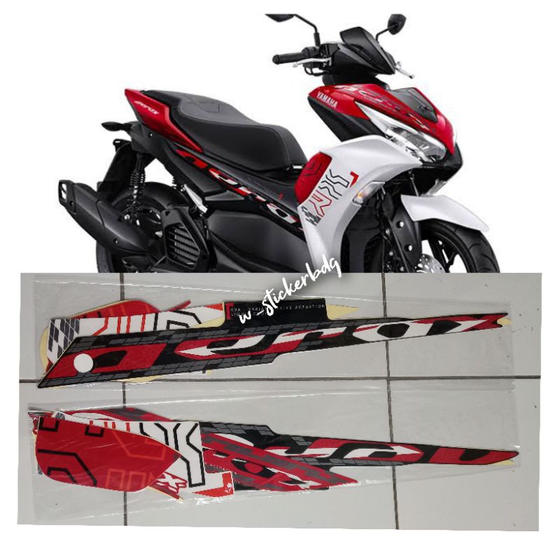 Jual Striping Lis Yamaha Aerox 155 VVA 2024 Merah Putih | Shopee Indonesia
