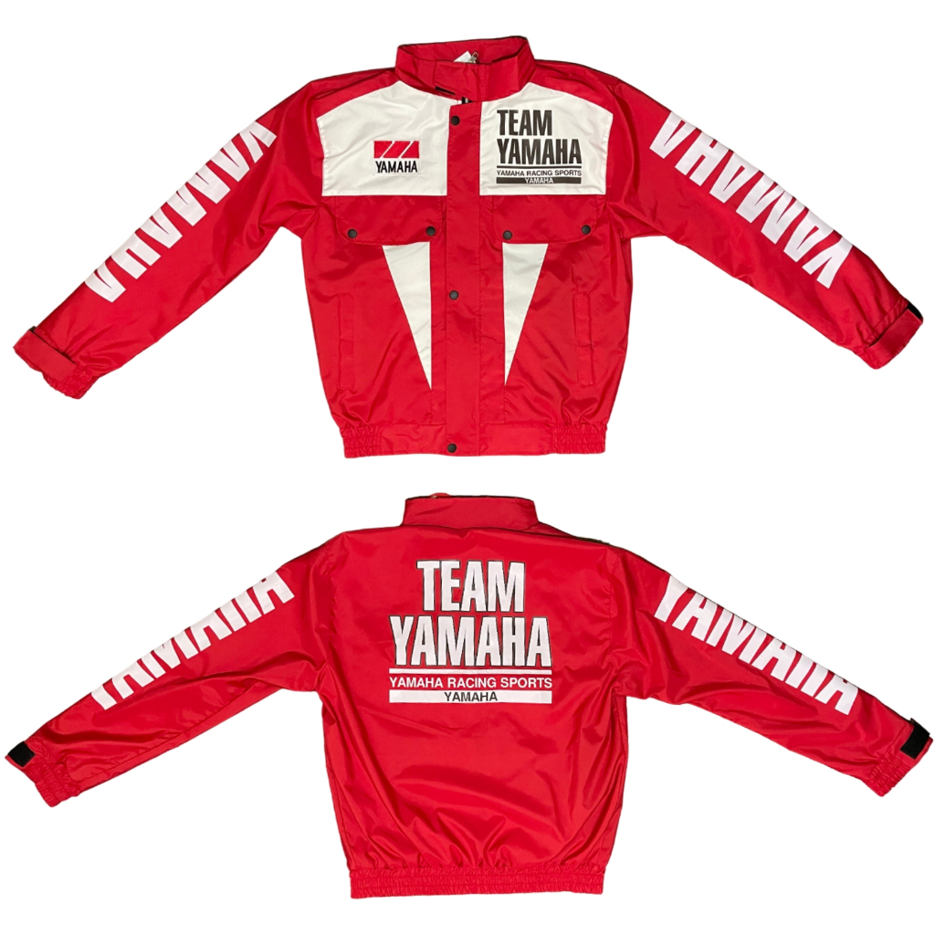 Jual Jaket Team Yamaha Racing Sport Vintage Warna Merah Putih keluaran ...