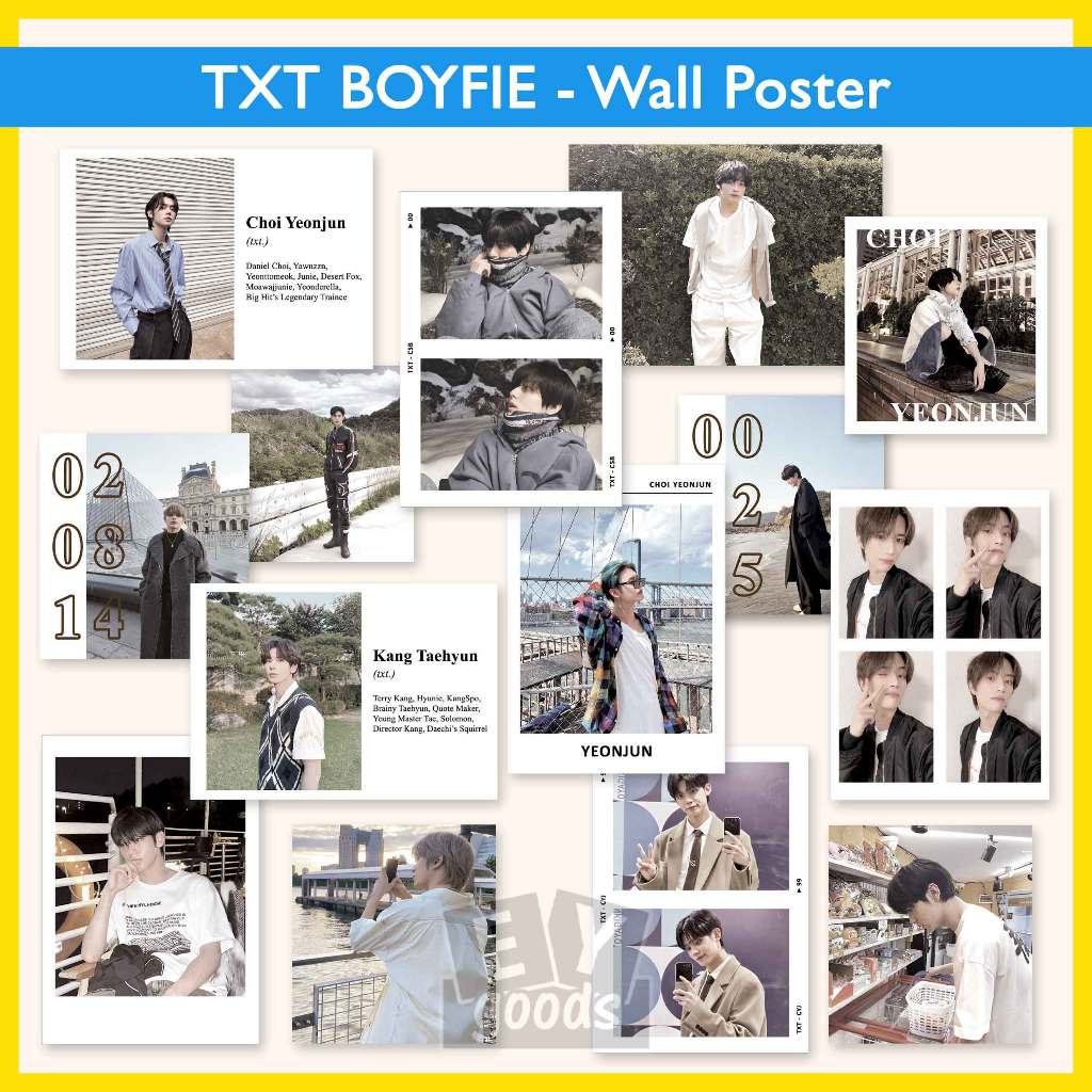 Jual Wall Decor TXT BOYFIE Boyfriend Material MOA Tomorrow X Together ...