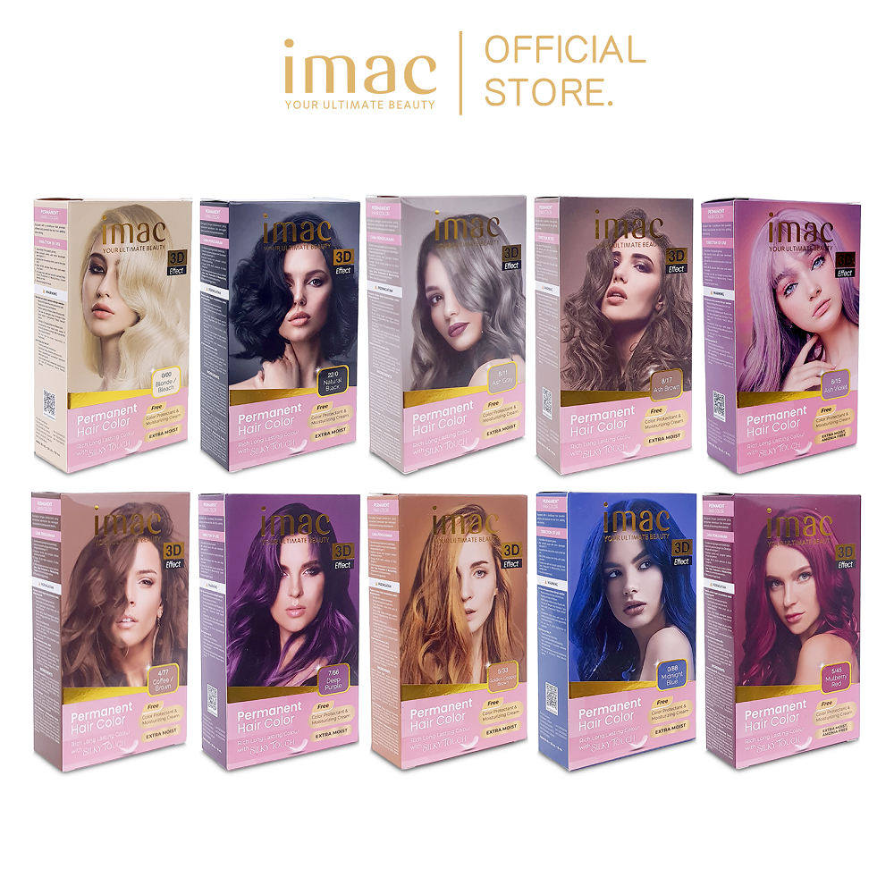 Jual imac Shampoo Pewarna Rambut 70 ML 3D HOL-IMAC SYU | Shopee Indonesia