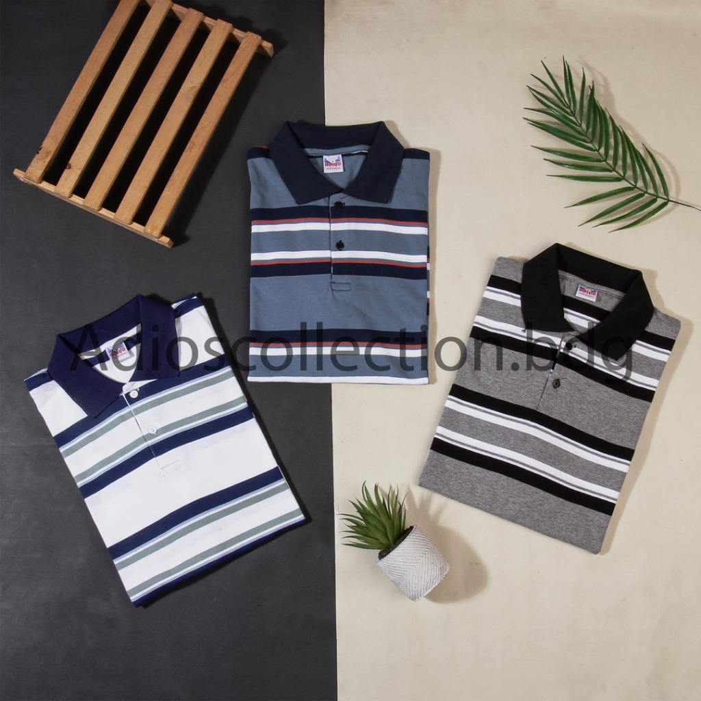 Jual KAOS KERAH GARIS GARIS KAOS STRIPE KERAH KAOS POLO SALUR KAOS KATUN SALUR KAOS KERAH PRIA ...