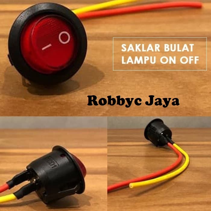 Jual Saklar Switch Bulat On Off 2 Pin Plus Kabel UNIVERSAL | Shopee ...