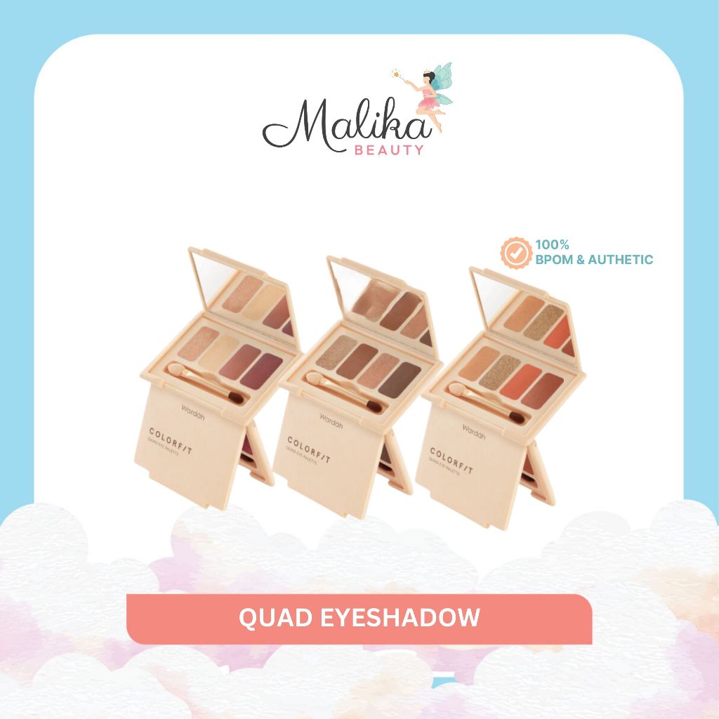 Jual Malika Beauty | WARDAH Colorfit Quad Eye | Eyeshadow Pallete | Eyeshadow Wardah | Shopee ...