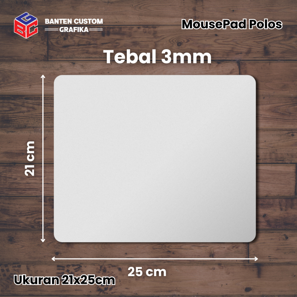 Jual Mousepad Putih Polos Bisa Print Sublim/sublimasi 21 x 25 cm ...