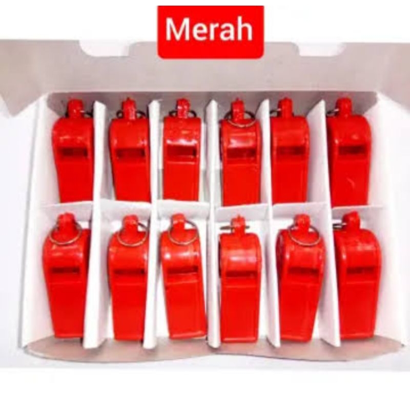 Jual Peluit Merah Peluit Pramuka Penggalang Perkotak Isi 12 Buah ...