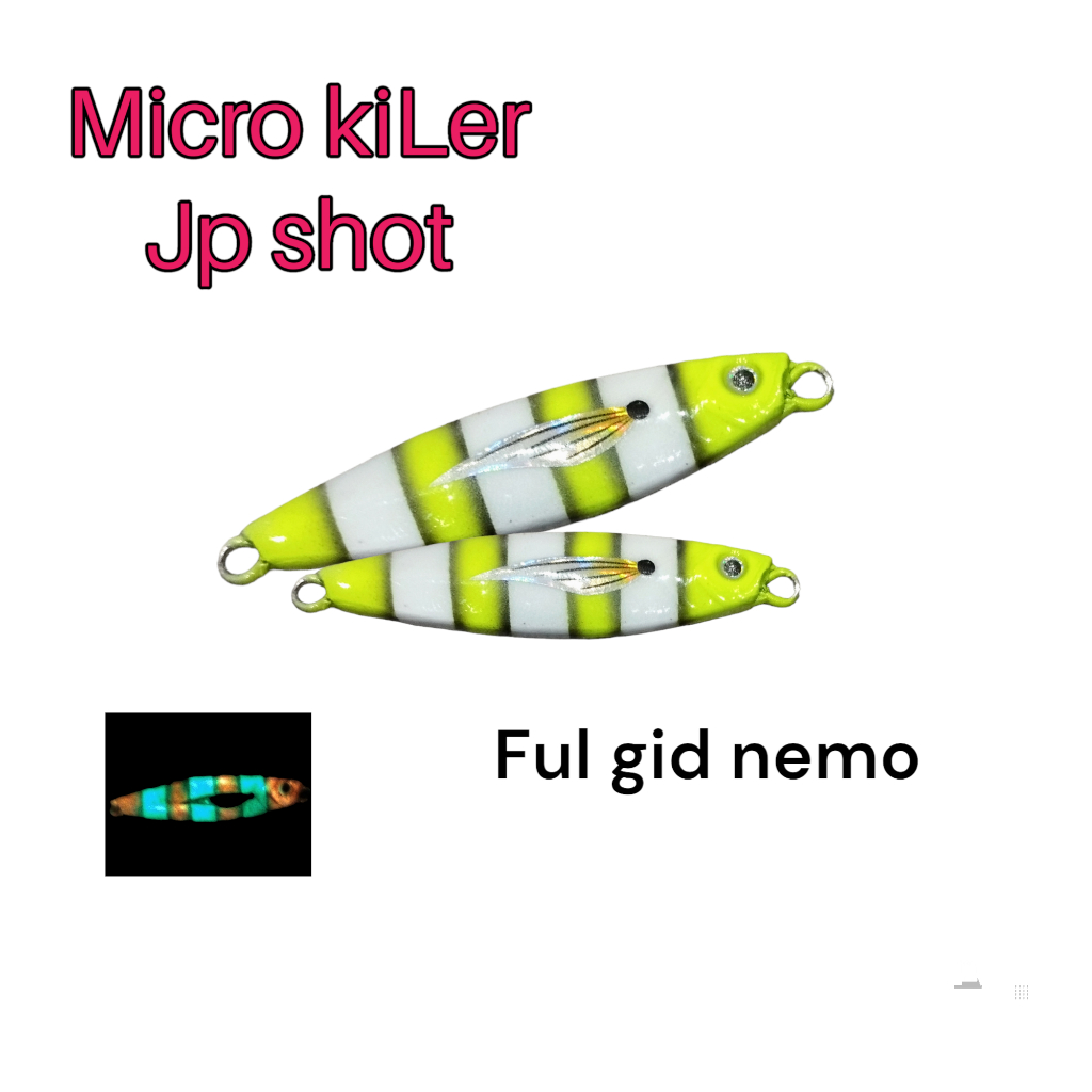Jual micro killer 30g ful gid nemo jigpara short umpan casting umpan ...