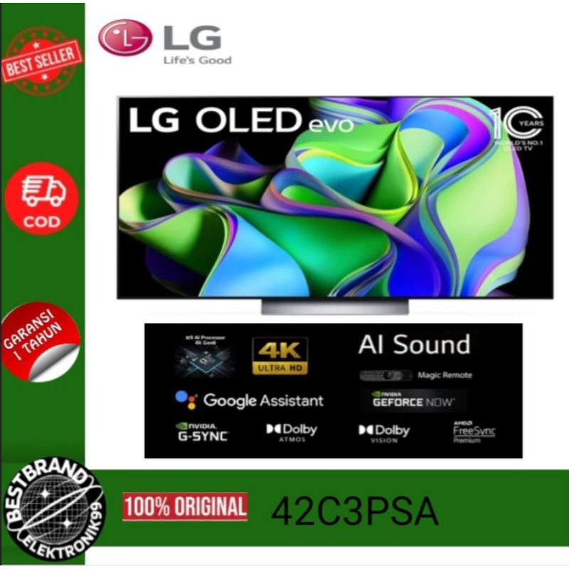 Jual LED LG OLED42C3PSA OLED 42 INCH UHD 4K EVO SMART TV C3PSA SERIES ...