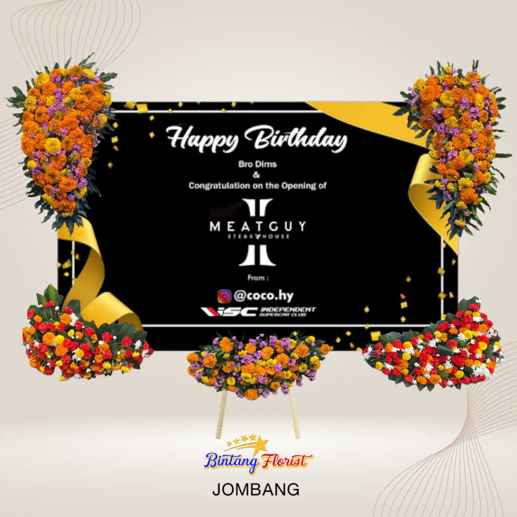 Jual Bintang Florist Jombang Karangan Bunga Papan Besar Cetak Banner ...