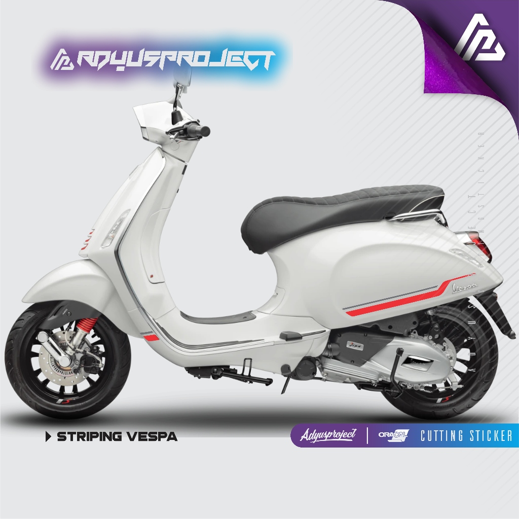 Jual STRIPING VESPA SPRINT S Cutting Sticker (2PCS) | Stiker | Stiker ...