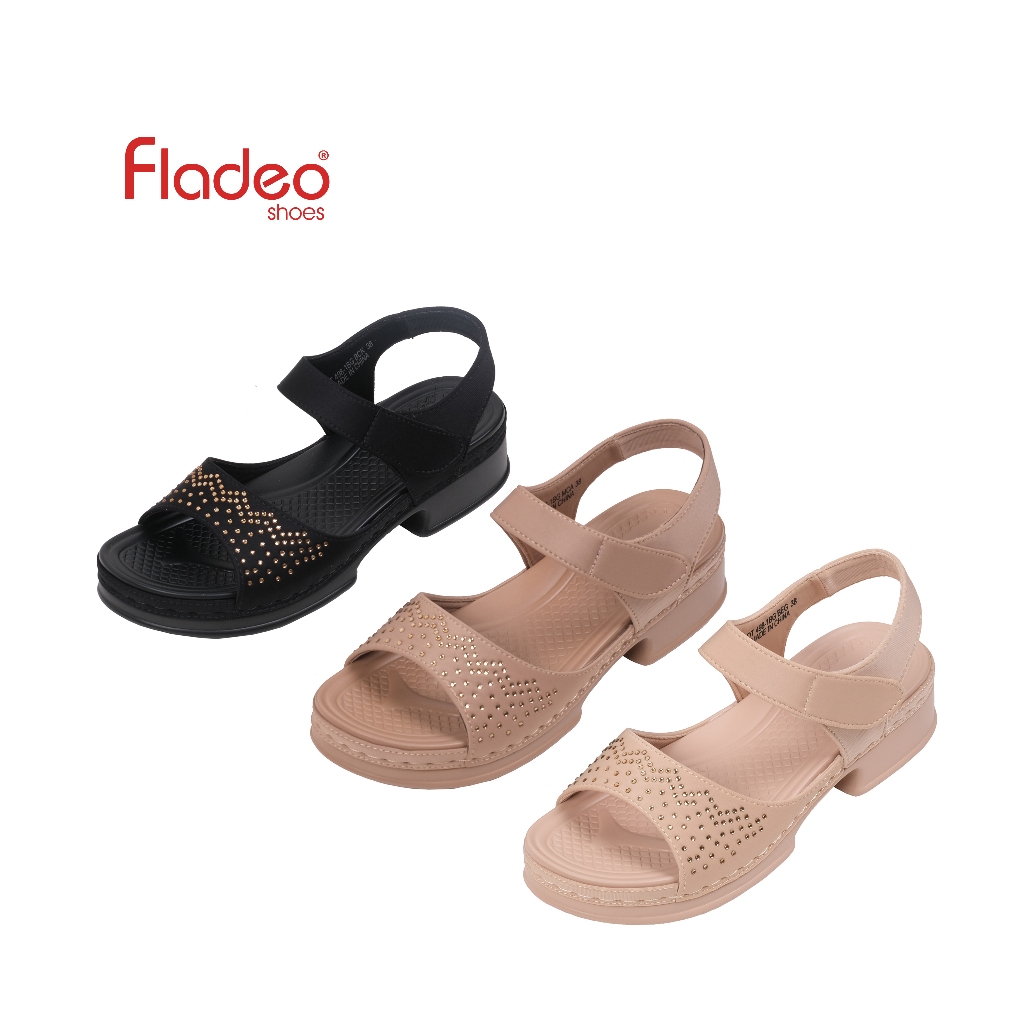 Jual Fladeo C24/LDT498-1BG/Sandal Slide Tali Wanita [ Strap Slippers ...