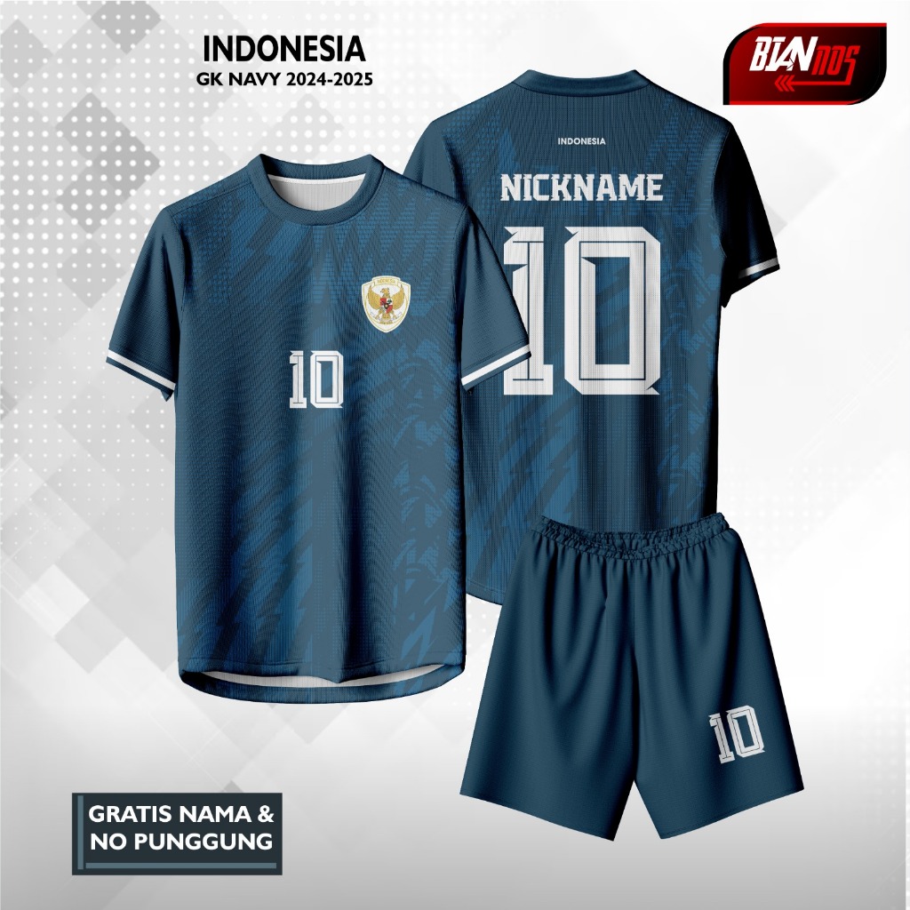 Jual JERSEY BOLA GK / PENJAGA GAWANG TIMNAS INDONESIA NAVY TERBARU 2024 ...