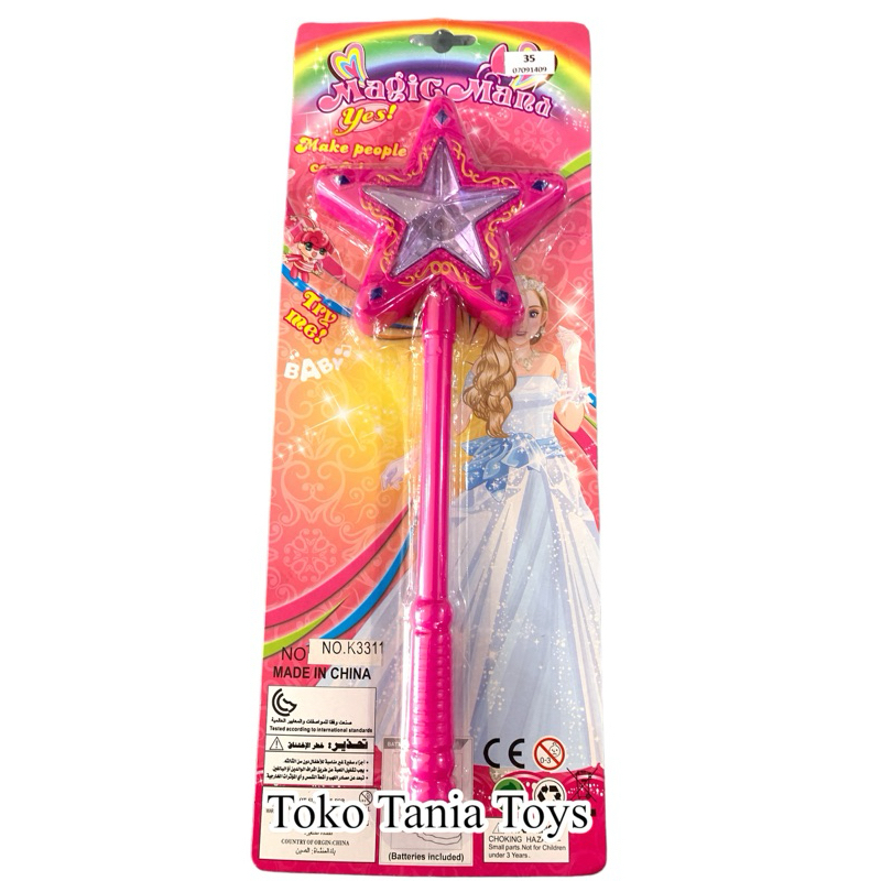 Jual Mainan Anak Perempuan Tongkat Peri Magic Wand Fairy Stick Lampu ...