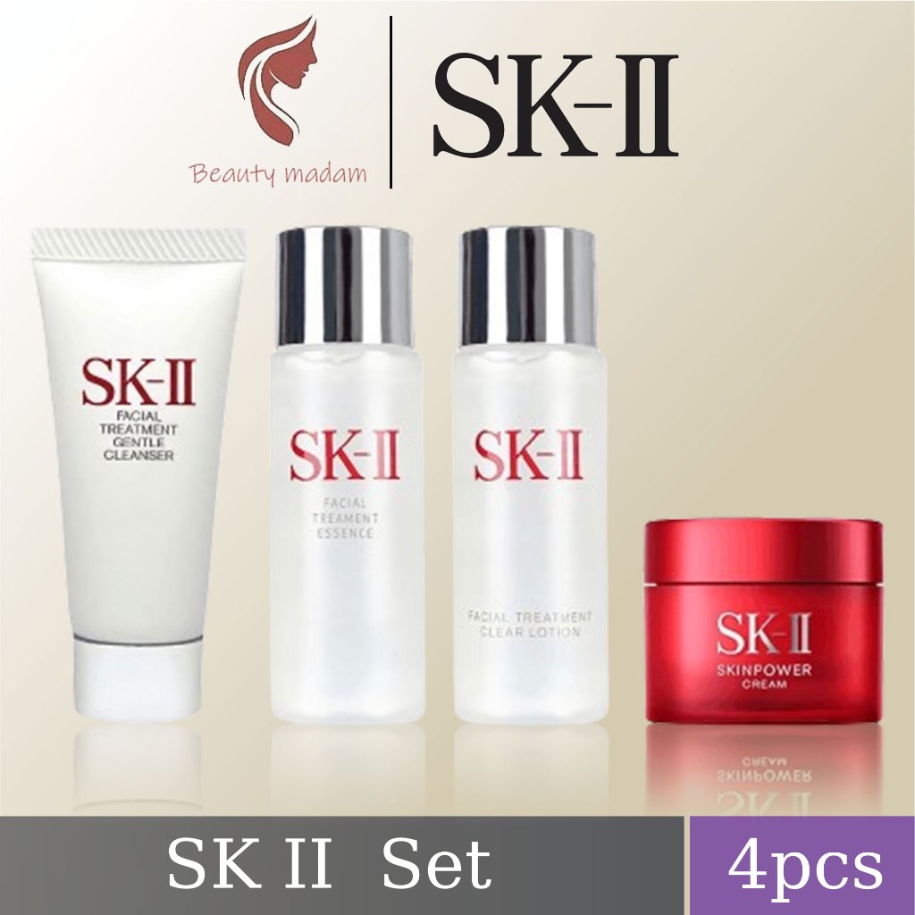 Jual SK II Set 4Pcs/SK-II travel kit/sk ii Packet /SKII Kit Pengalaman Air Esensi/ sk2 Starter 4 ...