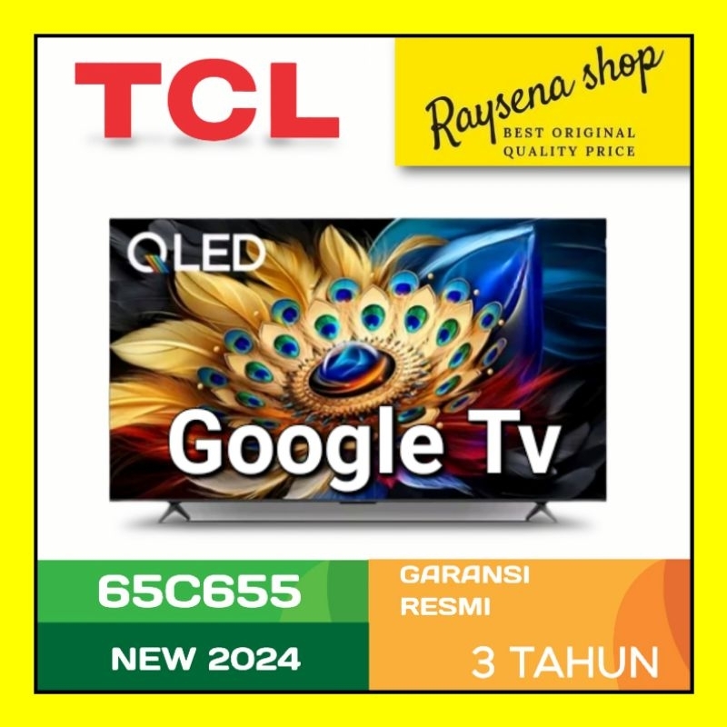 Jual TCL 4K QLED Google TV - T-Screen Pro - ONKYO & Dolby Vision - 65C655 - 65 inch NEW 2024 ...