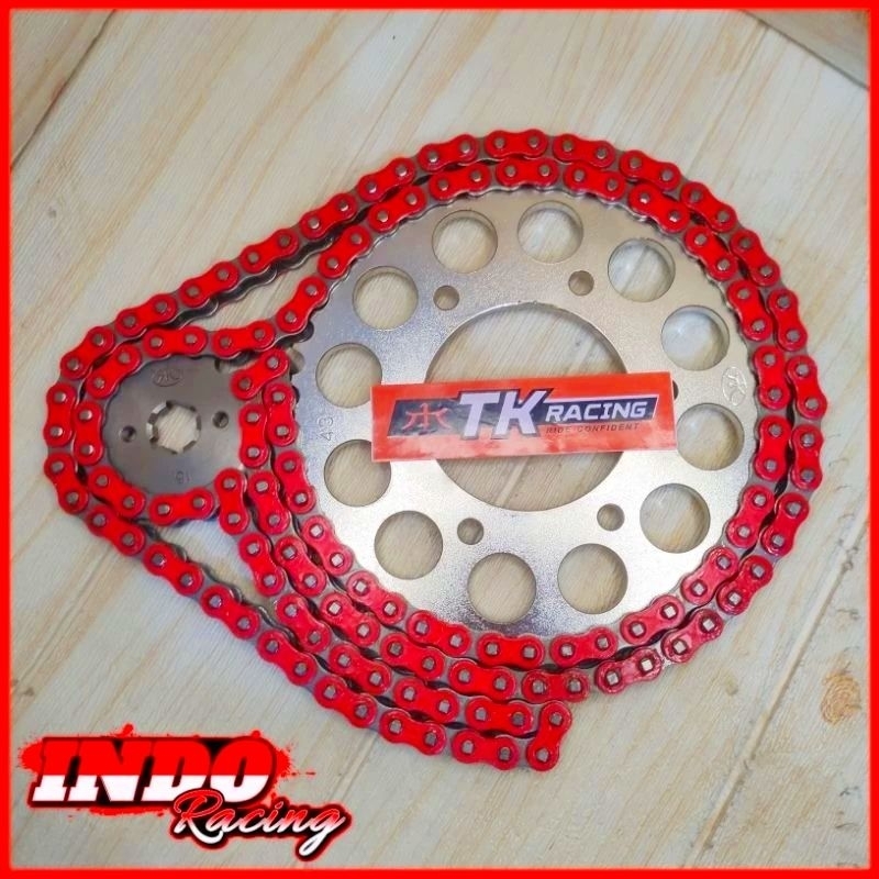Jual Gear Set 428 TK Racing / SSS Plus Rantai Expedition / VZM Racing ...